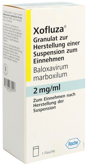 XOFLUZA Gran 2 mg/ml zur Herstellung einer Suspension zum Einnehmen Fl ...