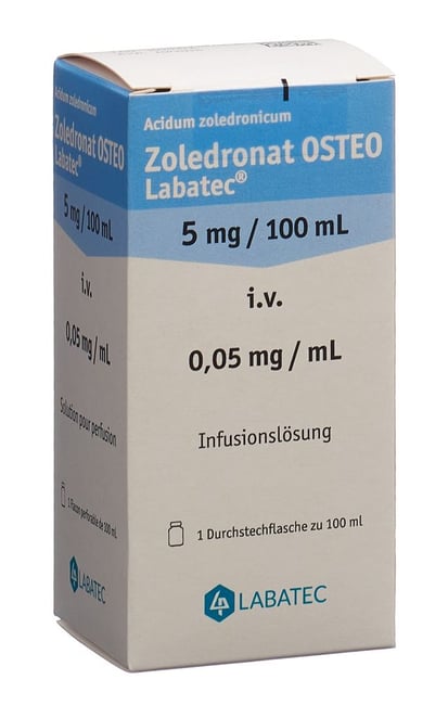 ZOLEDRONATE Osteo Labatec Inf Lös 5 mg/100ml Durchstf 1 Stk | Coop ...