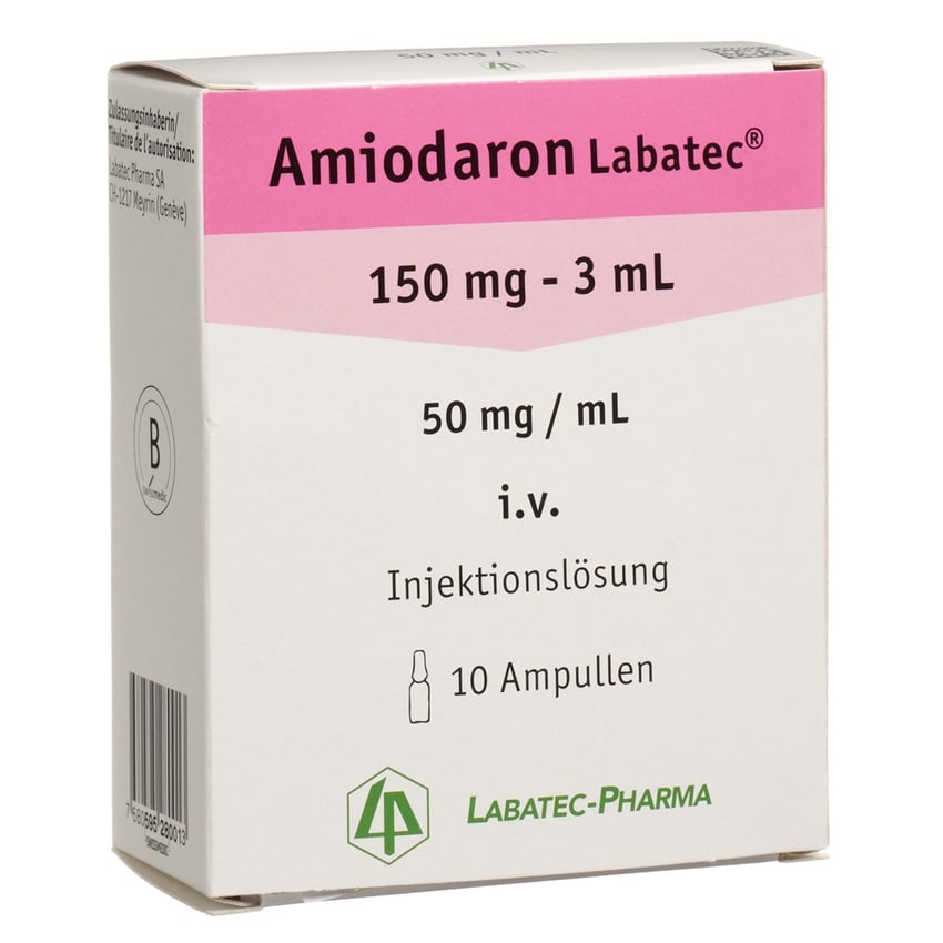 AMIODARONE Labatec Inj Lös 150 mg/3ml Amp 3 ml | Coop Vitality Apotheke