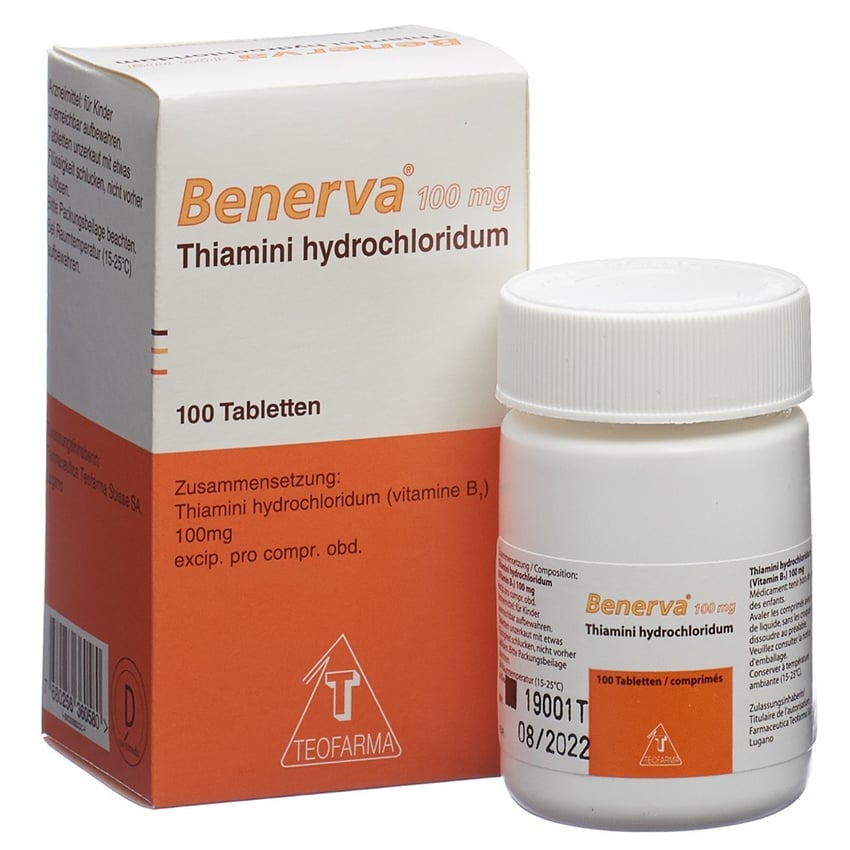BENERVA Tabl 100 mg Ds 100 Stk | Coop Vitality Apotheke