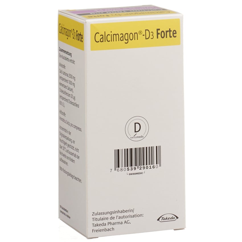 CALCIMAGON D3 Forte Kautabl Zitrone Ds 90 Stk | Coop Vitality Apotheke
