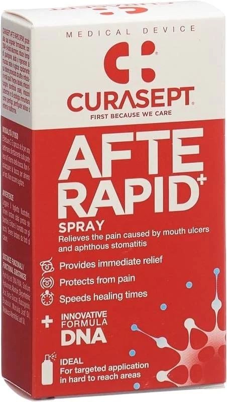 CURASEPT AFTE RAPID DNA spray anglais/allemand/français/hongrois spr 15 ...