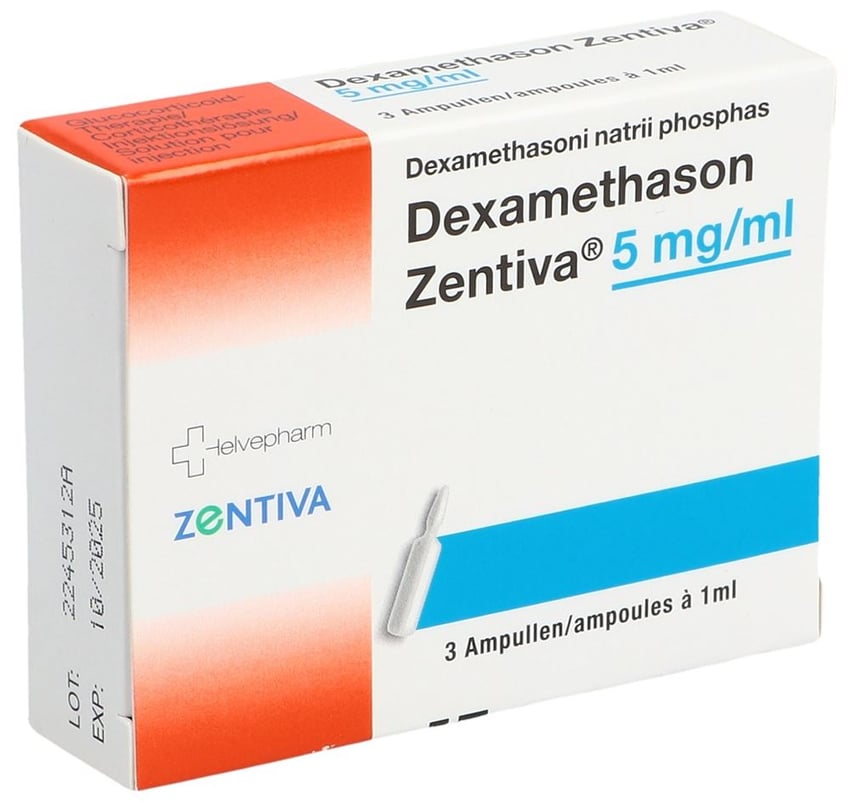 DEXAMETHASONE Zentiva Inj Lös 5 mg/ml Amp 1 ml | Coop Vitality Apotheke