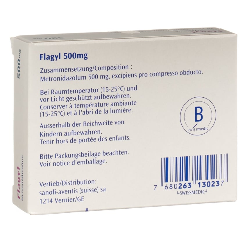 FLAGYL Filmtabl 500 mg Blist 20 Stk | Coop Vitality Apotheke