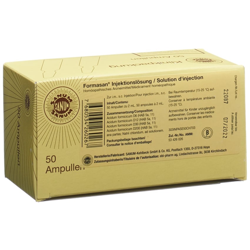 FORMASAN sol inj amp 2 ml | Pharmacie Coop Vitality