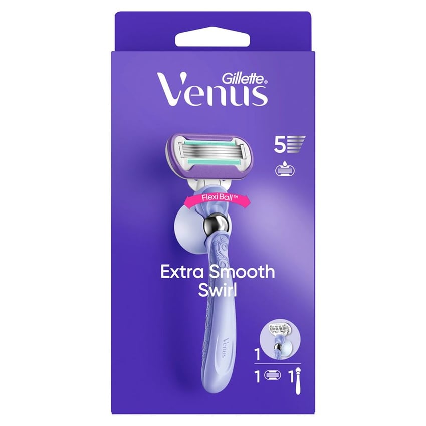 Gillette Venus Extra Smooth Swirl Rasierapparat mit 1 Klinge ...