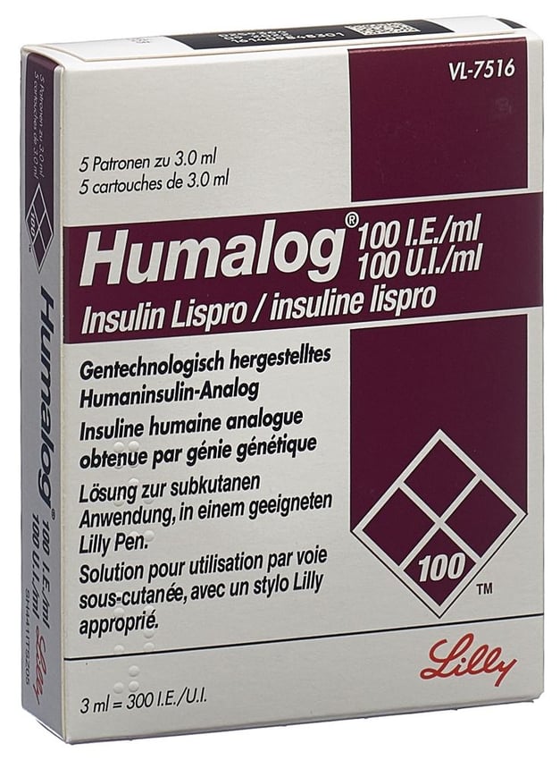 HUMALOG Insulin Inj Lös 100 IE/ml für Pen Patronen 3 ml | Coop Vitality ...