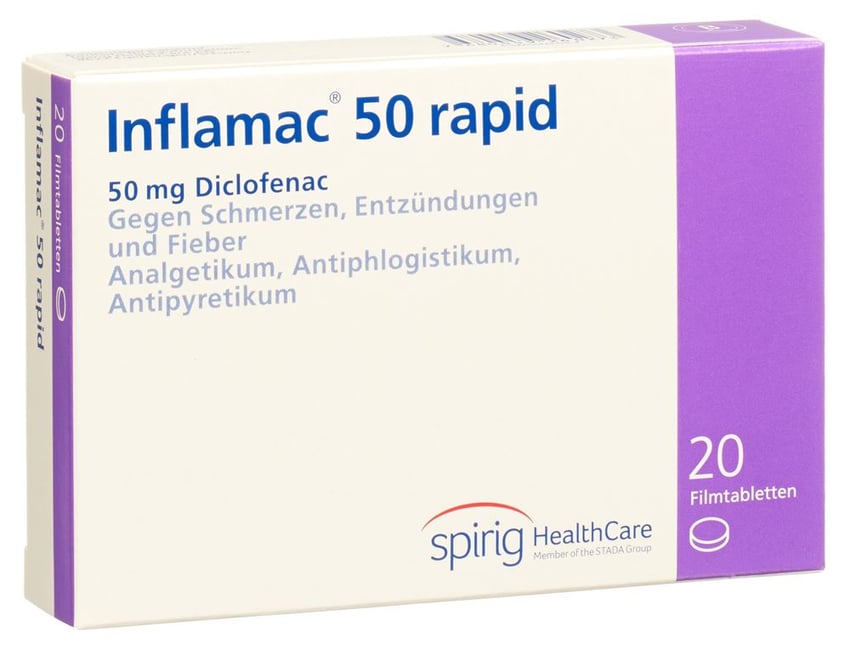 INFLAMAC rapid Filmtabl 50 mg Blist 20 Stk | Coop Vitality Apotheke