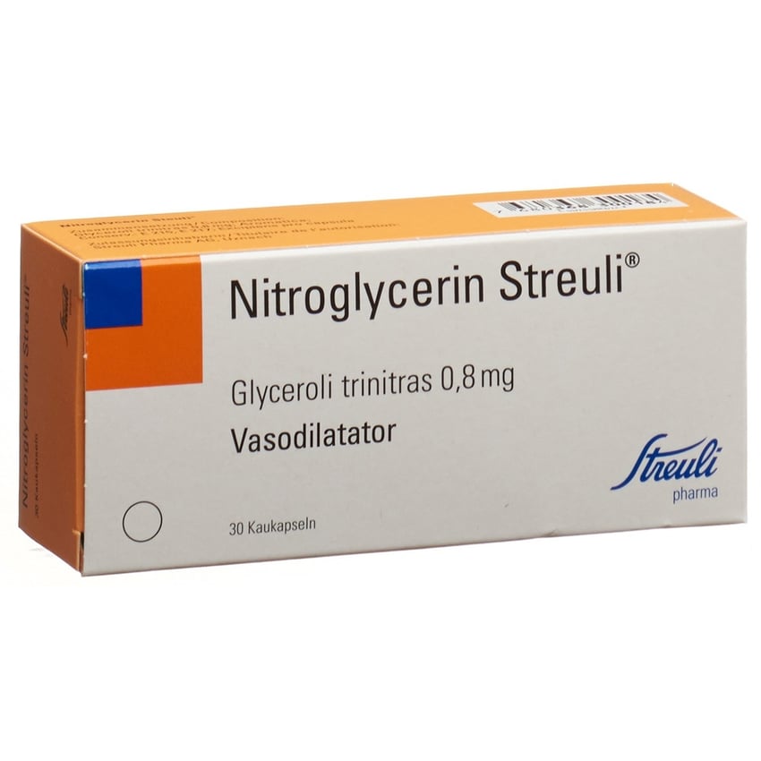 NITROGLYCERINE Streuli Kaukaps 0.8 mg Blist 30 Stk | Coop Vitality Apotheke