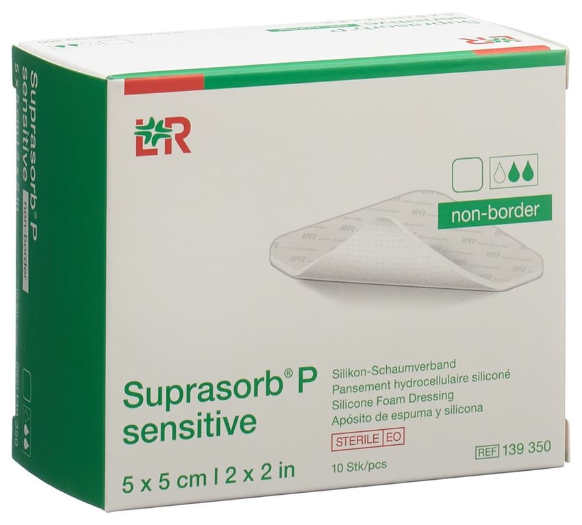 SUPRASORB P sensitive non-border 5x5cm 10 Stk | Coop Vitality Apotheke