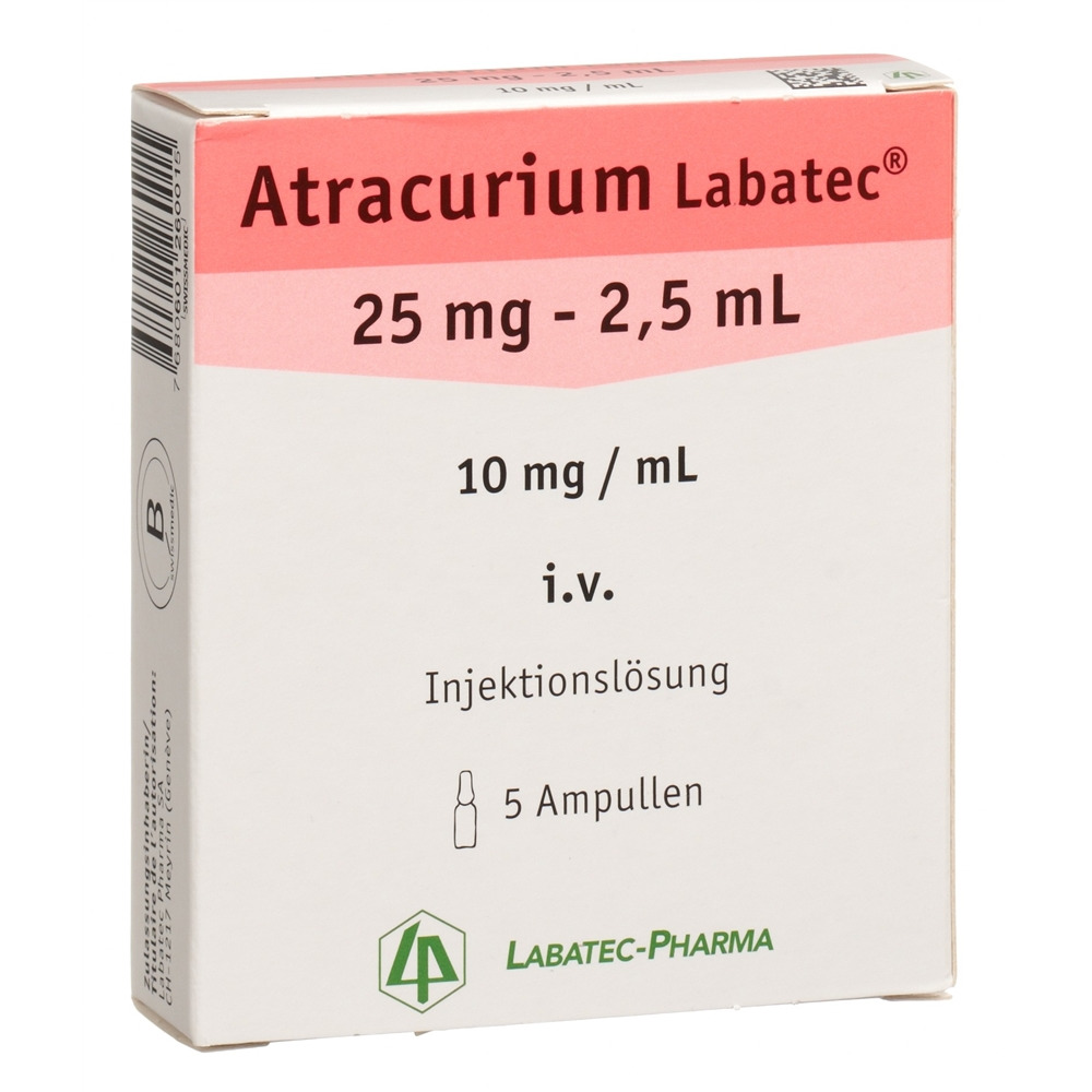 ATRACURIUM Labatec Inj Lös 25 mg/2.5ml Amp 2.5 ml | Coop Vitality Apotheke