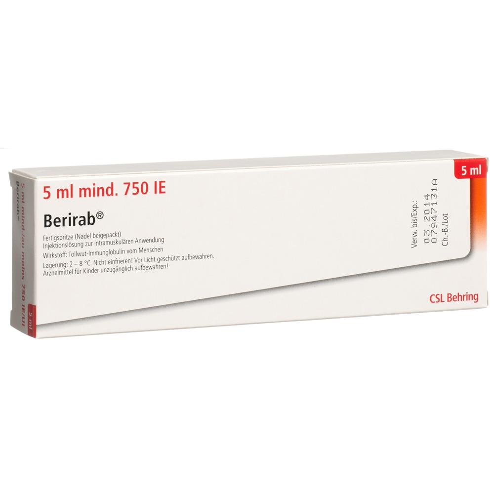 BERIRAB Inj Lös 750 IE/5ml Fertspr 5 ml | Coop Vitality Apotheke