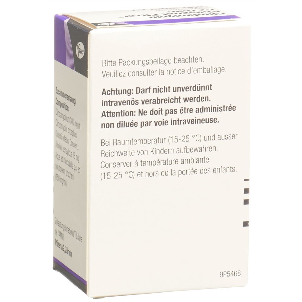 CLINDAMYCINE PHOSPHATE Pfizer sol inj 300 mg/2ml amp 2 ml | Farmacia ...