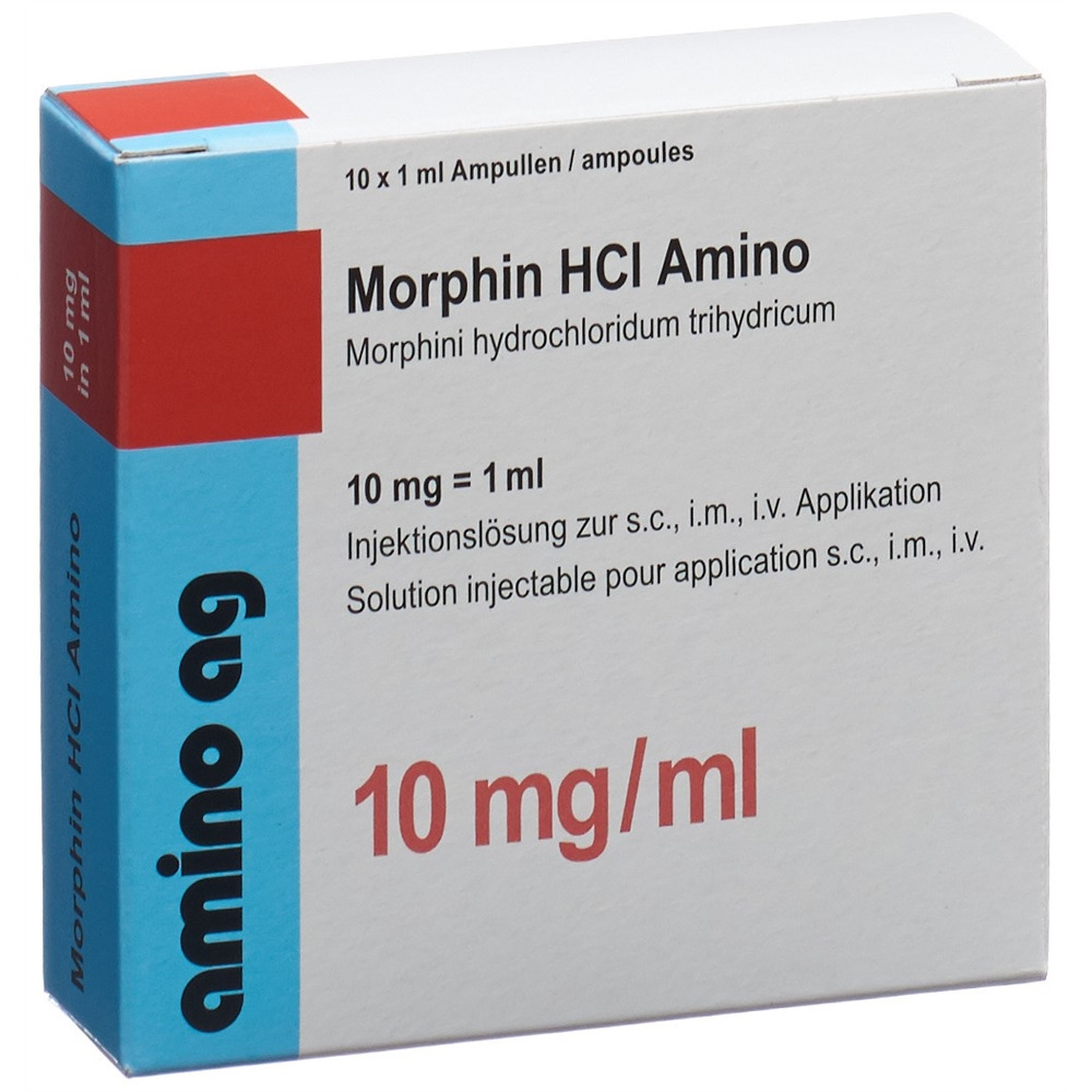 MORPHINE HCL Amino Inj Lös 10 mg/ml Amp 1 ml | Coop Vitality Apotheke