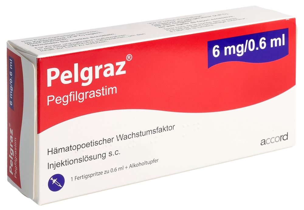 PELGRAZ sol inj 6 mg/0.6ml seringue préremplie sécurisée ser pré 1 pce ...